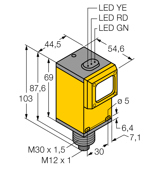 Optoelektronischer Sensor - Reflexionslichtschranke mit Polarisationsfilter