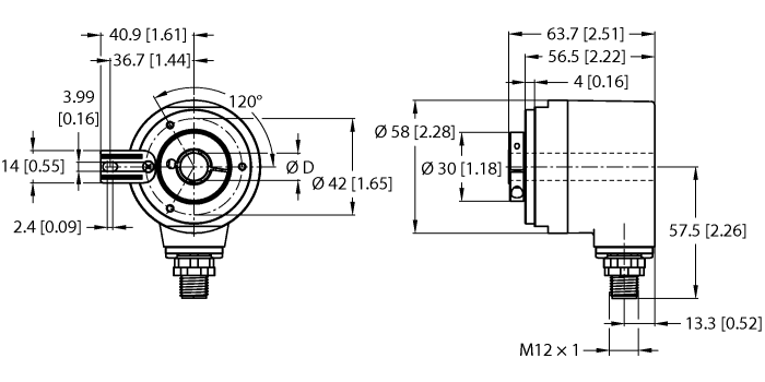 Absolute Rotary Encoder - Multiturn