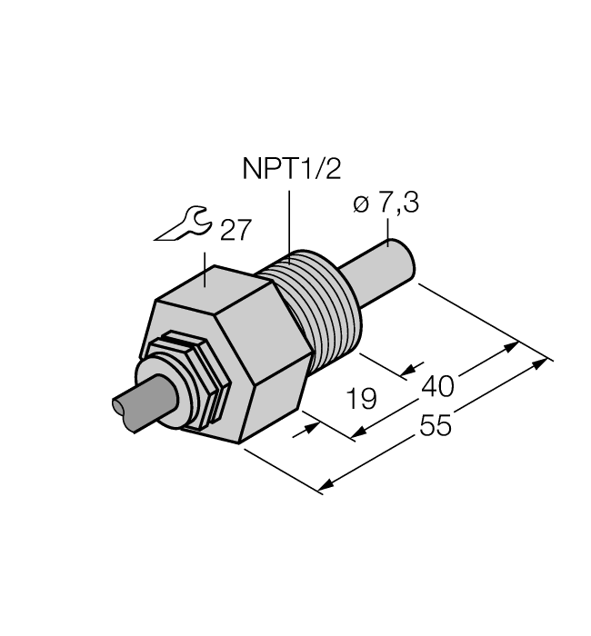 Flow Monitoring - Immersion Sensor without Integrated Processor