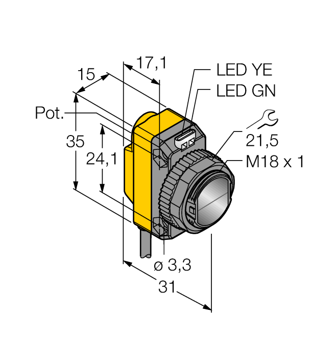 Photoelectric Sensor - Diffuse Mode Sensor