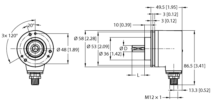 Absolute Rotary Encoder - Multiturn