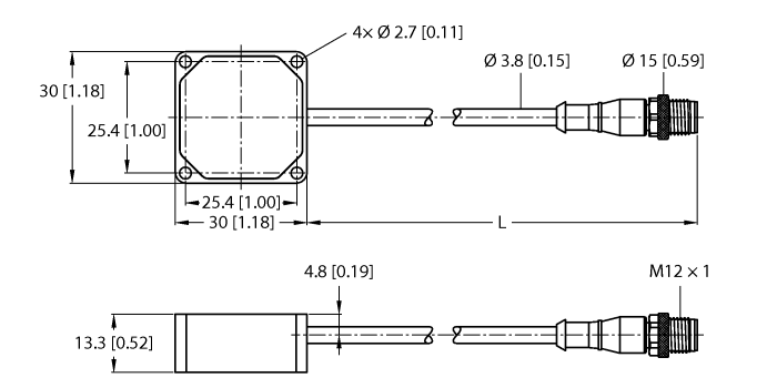 Vibration & Temperature Sensor - With Serial Interface