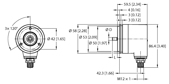Absolute Rotary Encoder - Multiturn