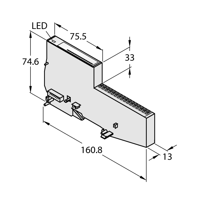 BL20 Economy Module - 16 Digital Inputs, NPN