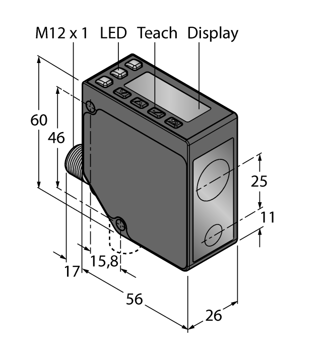Opto-Sensor - Laser-Reflexionslichttaster (Triangulation)