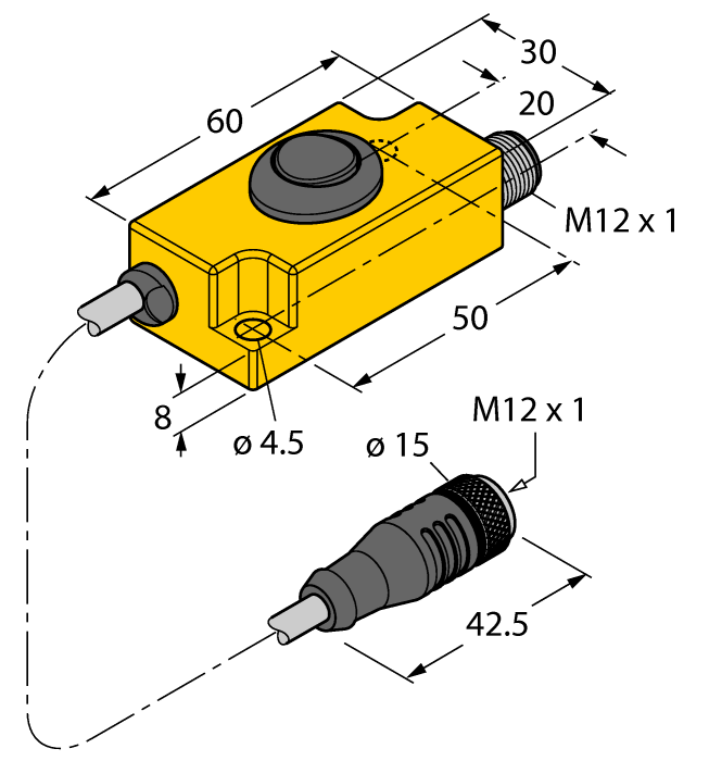 Ultrasonic Sensor - Diffuse Mode Sensor