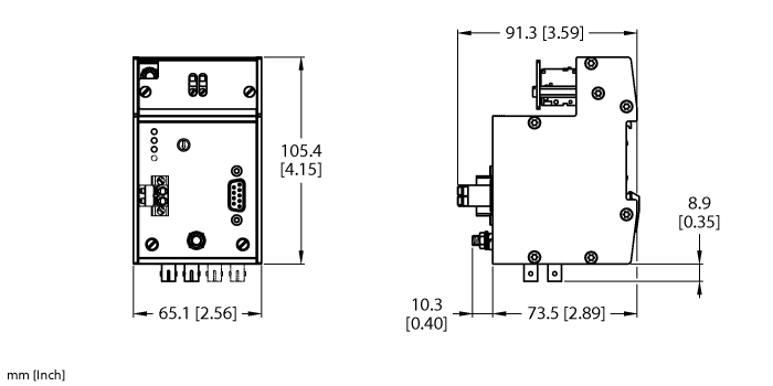 I/O-System excom - RS485 – LWL-Medienkonverter für Zone 2