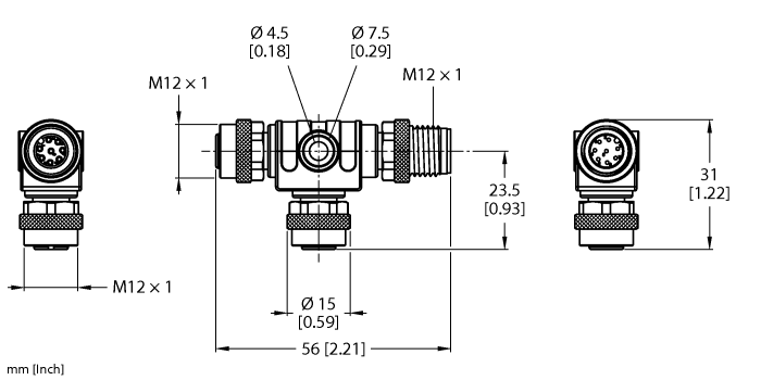 Zweifachverteiler - T-Verteiler ohne Leitung