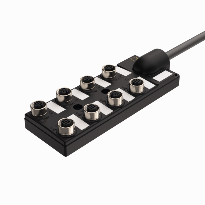 Passiver Aktuator-/Sensor-Verteiler M12 x 1 - 8-fach, mit fest ...