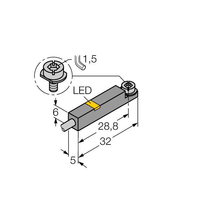 Magnetic Field Sensor - For Pneumatic Cylinders