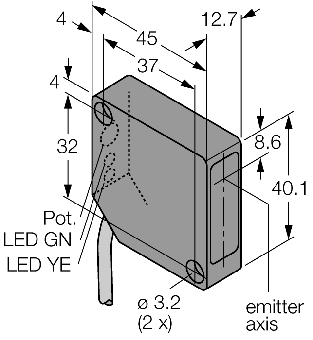 Photoelectric Sensor - Retroreflective Laser Sensor