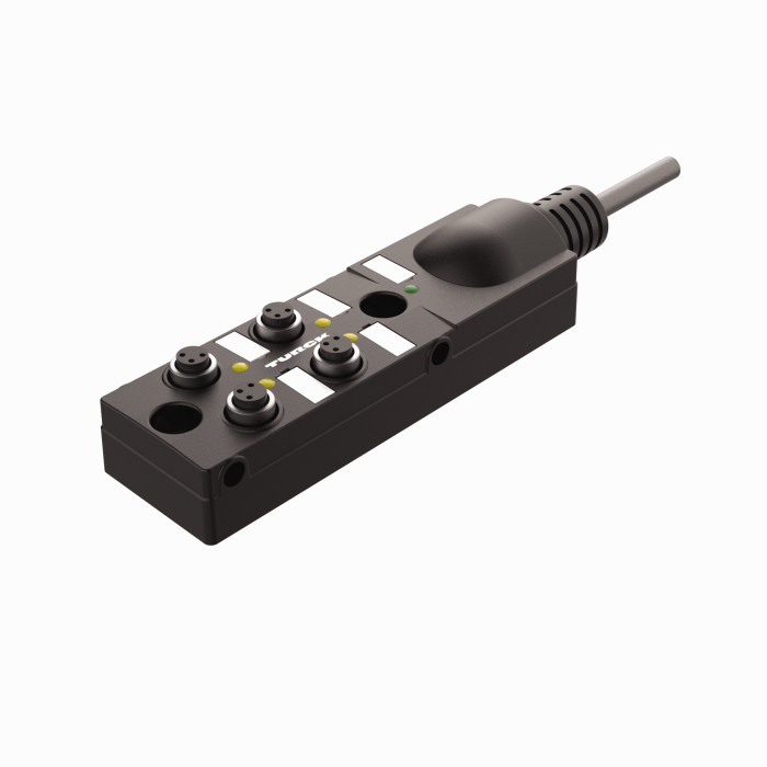 Passive Actuator/Sensor Junction Box, 4 Ports - Ø 8 mm, I/O Slot with ...