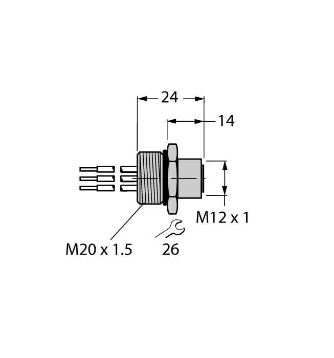PROFIBUS-PA Receptacle - Flange